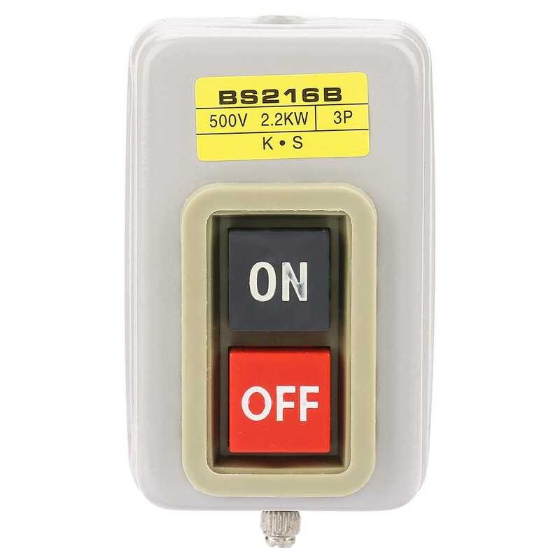 self-locking 3P 110/220/380V on/off button switch, 10A power button ...