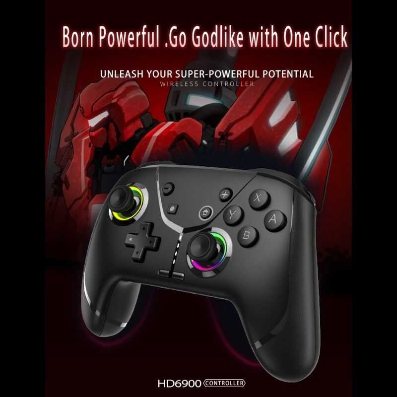 COD Applicable To Switch NS Steam PC TV Android Ios Wireless Controller With RGB Light Vibration ...