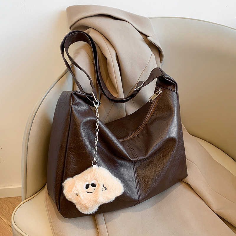 2025 PU Puff Shoulder Bag - Crinkle-Proof Pillow Tote, XXL Lightweight Sling with Wide Strap ...