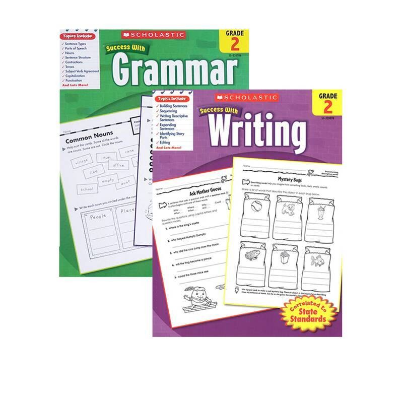 Scholastic Success Grade 2 Second Grade 2-Book Set Reading/Writing ...