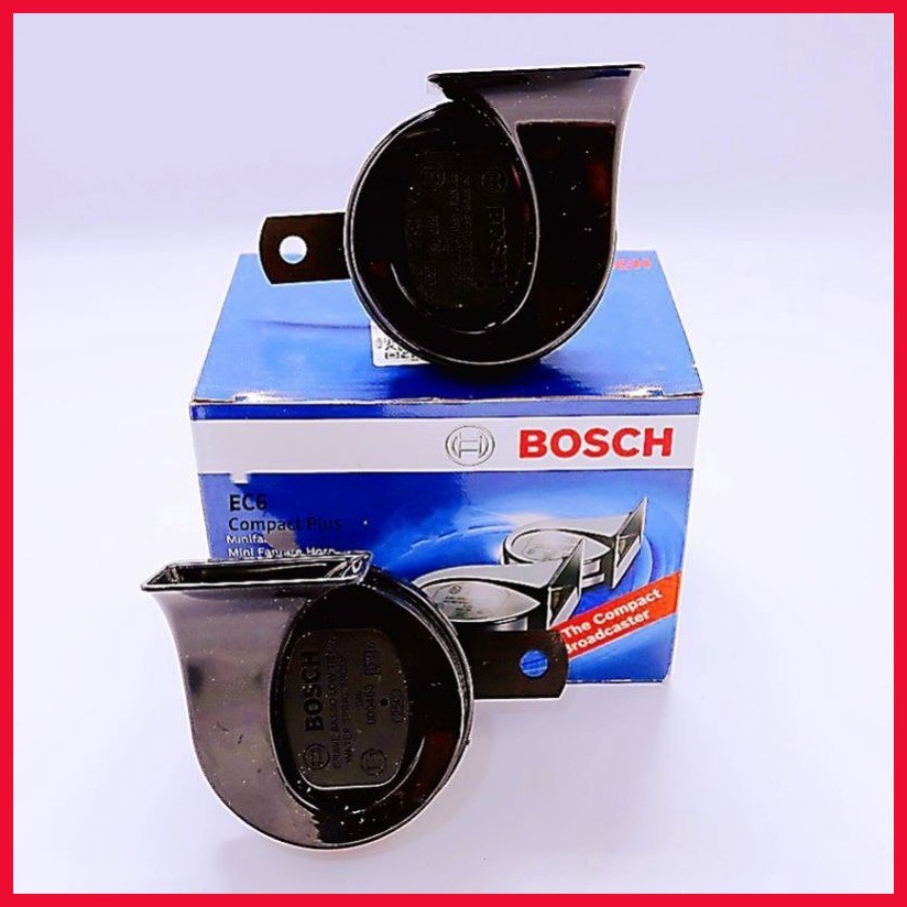 ∲ Bosch EC6 Compact Plus - 2 dual tone fanfare Car Horns 12V 400/500HZ ...