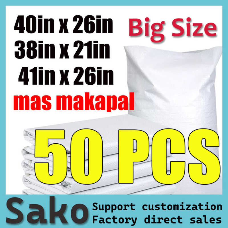 50Pcs Sako White 50-60Kg Bagsack Empty REAPER FOR Palay/Rice/Ice ...