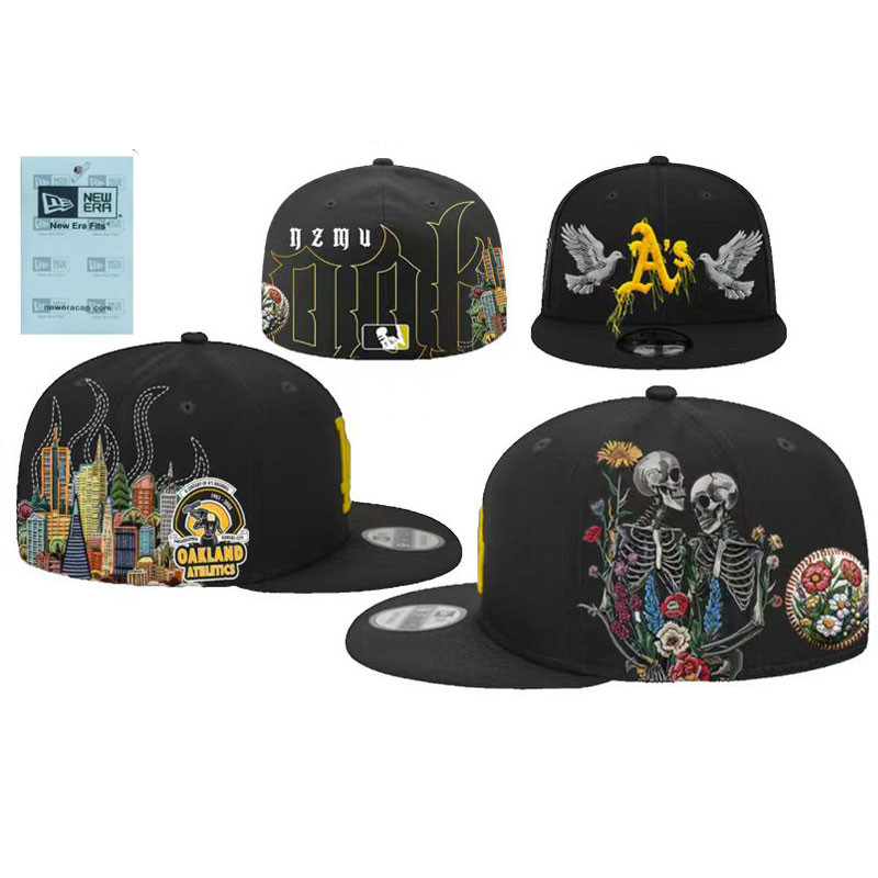 Oakland Athletics World Serice Multi Size Closed Flat Brimmed Snapback ...