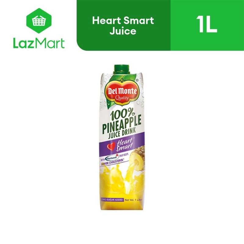 Del Monte Heart Smart 100% Pineapple Juice 1L TETRA | Shopee Philippines