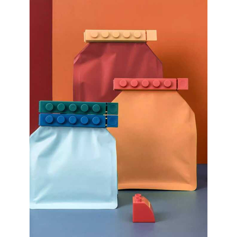 Large Building Block Food Cute Morandi Sealing Kitchen Fresh-Keeping ...