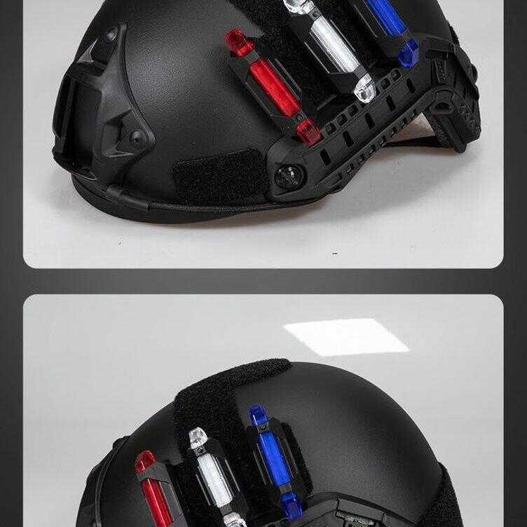 Helmet LED Tactical Signal Light USB Charging Flash Rescue Quick ...