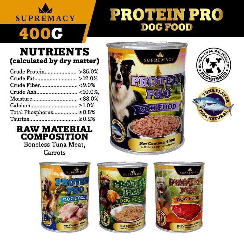Suprey Protein Pro Wet Dog Food – Tuna, Beef, Duck & Chicken Flavors ...