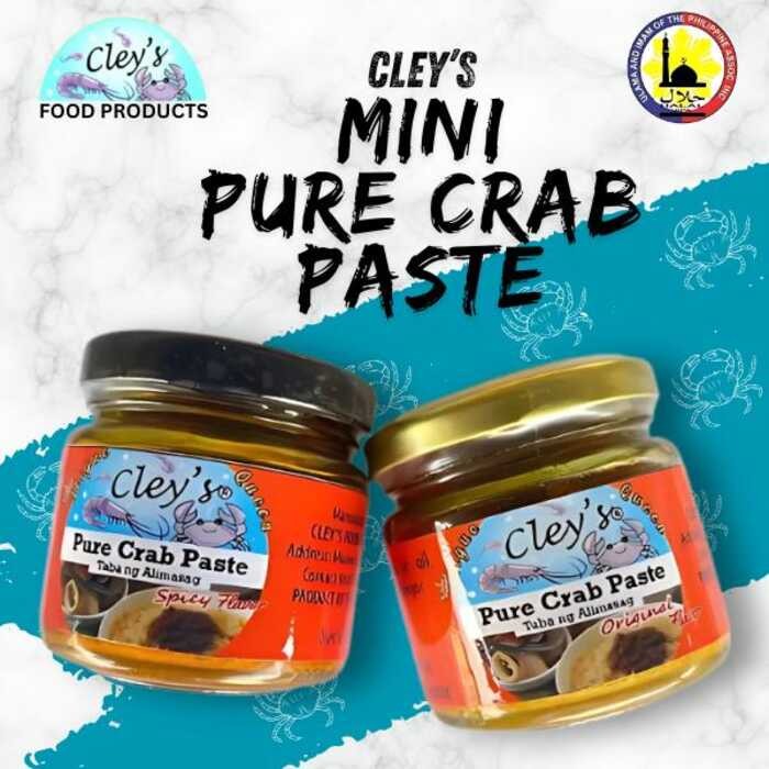 Cley's Pure Crab Paste mini Jar 120 grams Instant Food Plain and Spicy ...