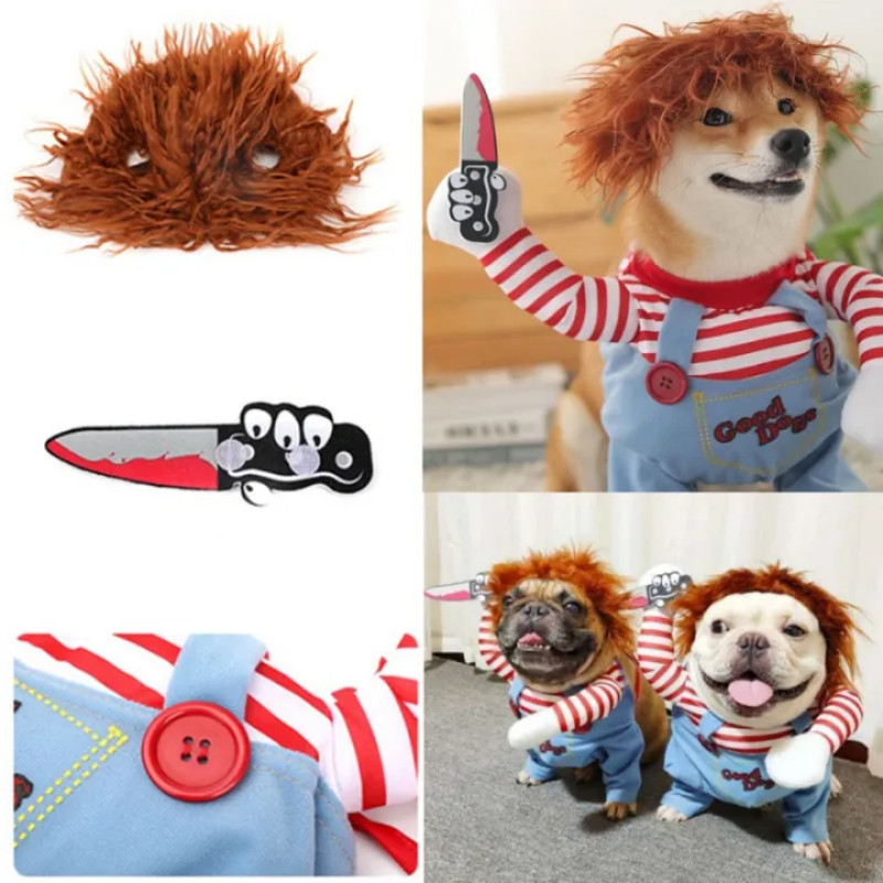 COD】Pet Halloween Clothes Dog Funny Clothes Cat Cosplay Apparel ...