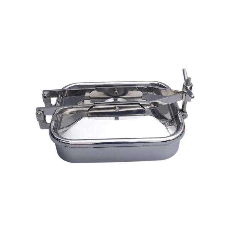 304 Stainless Steel Square Pressure Rectangular Cover Quick-Open Hand ...