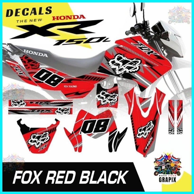 2024 Honda XR 150L Full Decals Sticker Laminated (Glossy/Matte ...