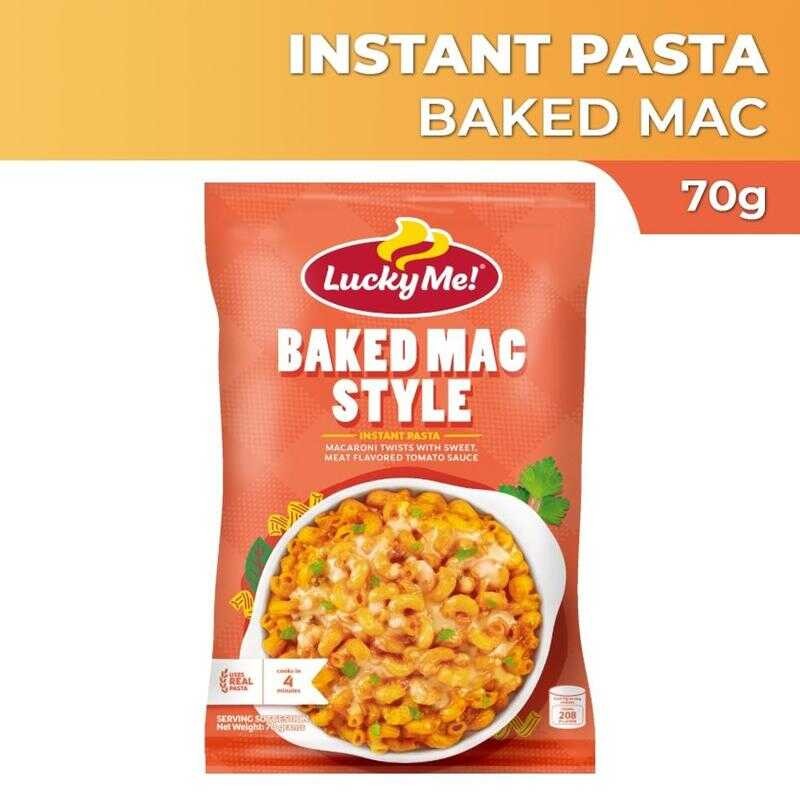 Lucky Me! Instant Pasta Baked Mac Style Macaroni Twists With Sweet ...