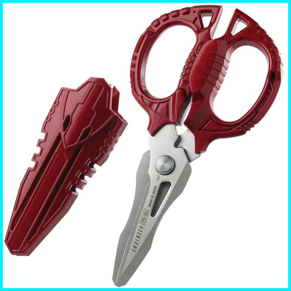 ENGINEER Tetsuwan Scissors GT Giga Red PH55GCR Direct From JAPAN ...