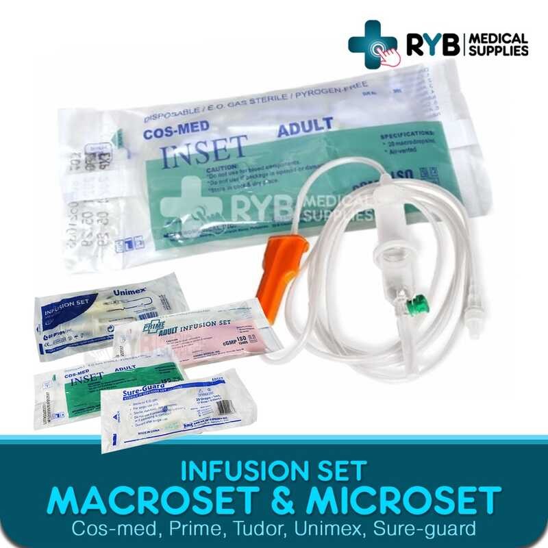 IV Infusion Set / Roset Microset ( Adult & Pedia ) Sterile Cosmed/Tudor ...