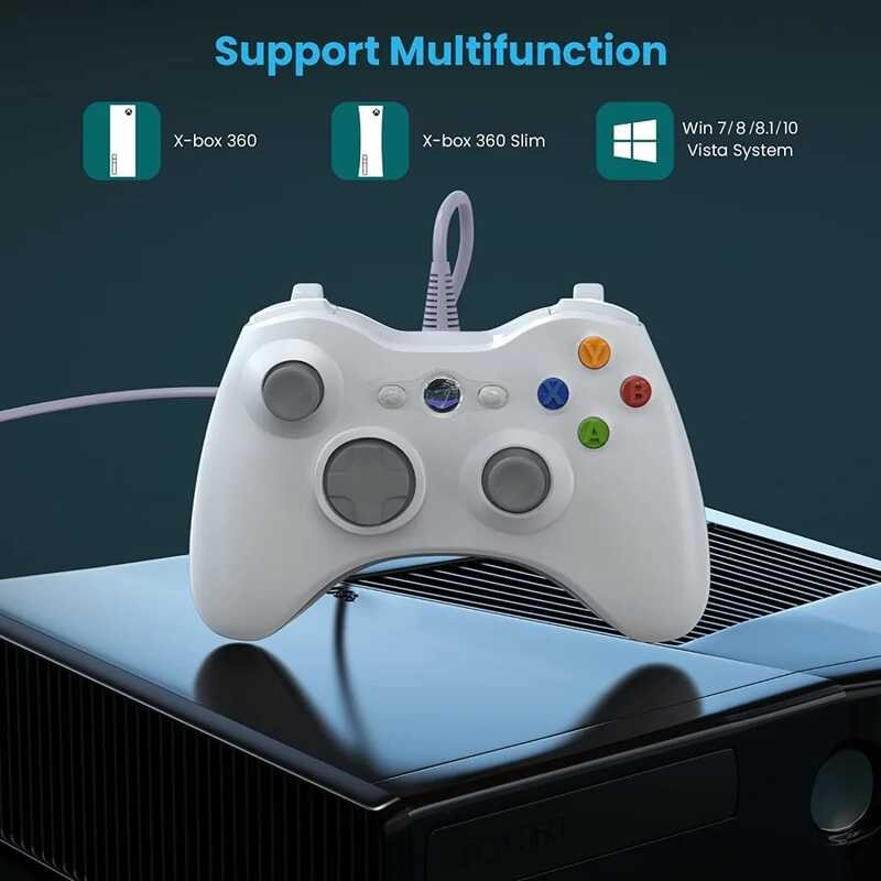 Xbox 360 ☀ Controller USB Wired Remote Gamepad PC Gaming Control ...