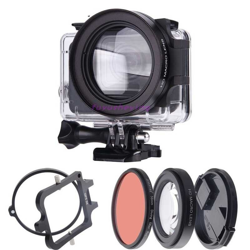 COD GoPro 2024 Accessories Hero5/6/7 58mm ro Close-up Lenses Diving Red ...