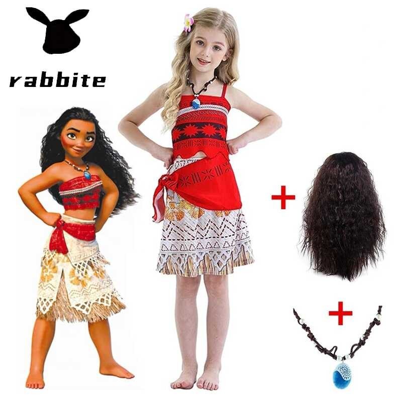 Ocean Kuneho Para Baby Girl Cosplay Dress Moana Kostum Para Sa Mga Bata Halloween Outfits Role ...