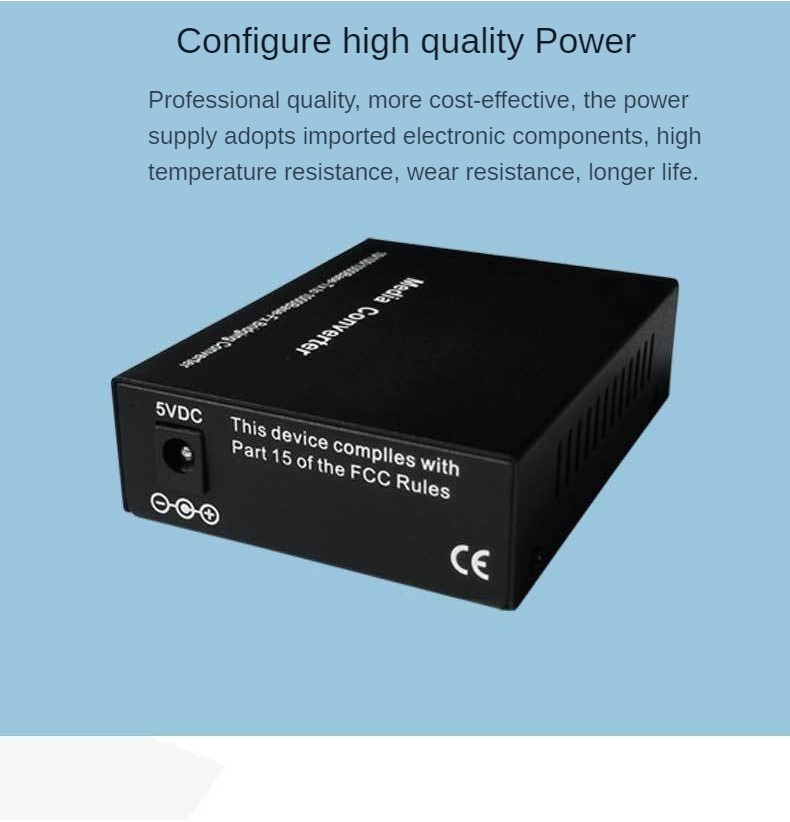 Gigabit 1SFP+1RJ45 Optical Fiber Switch Single Double Fiber LC Port ...