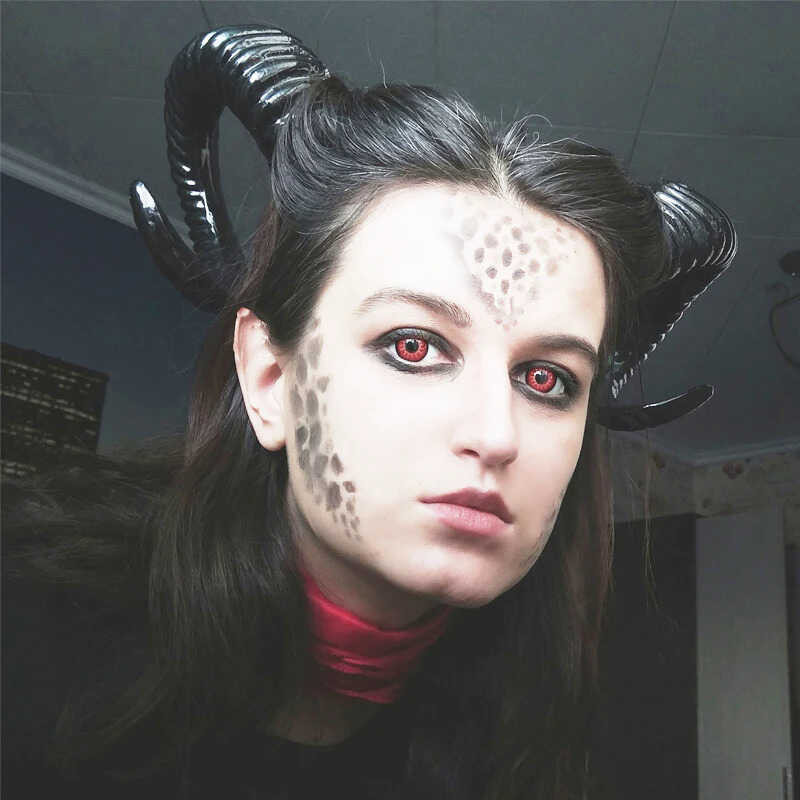 Props Cosplay ♫ Headwear Demon Women Halloween Accessories Hairpin Evil ...