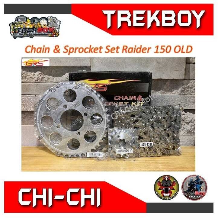 GRS Chain ORIGINAL At Sprocket Set Para Raider 150 [Ginawa Sa Malaysia ...