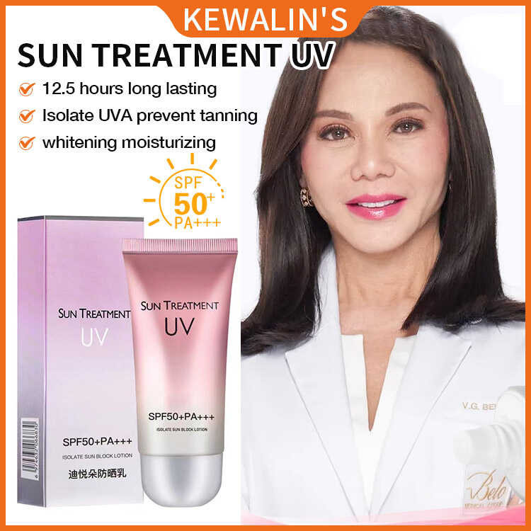 Kewalins Treatment UV SPF50+ PA+++ Sun protection whitening + moisturizing 3 out of 1 | Shopee ...