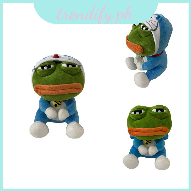 Pepe The Frog Doraemon Kawaii Anime Stuffed Toys Cosplay Sad Frog Gifts ...