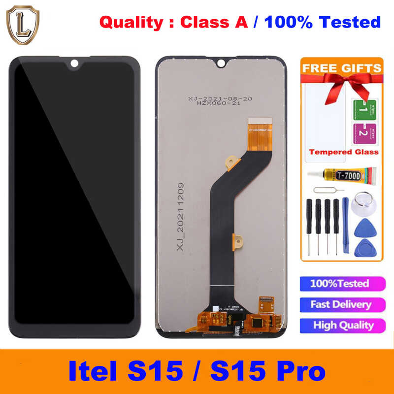 Tested Class 100% A For Itel S15 LCD Display Touch Panel Screen ...