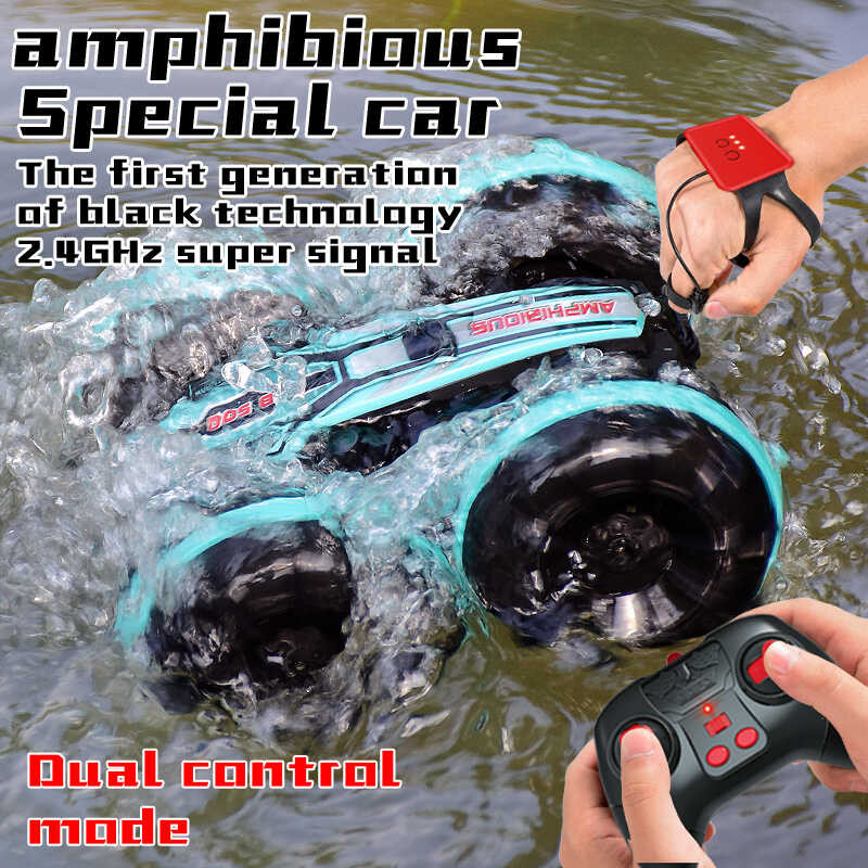 Remote Amphibious RC Control Stunt Car Vehicle Double-Sided Flip ...