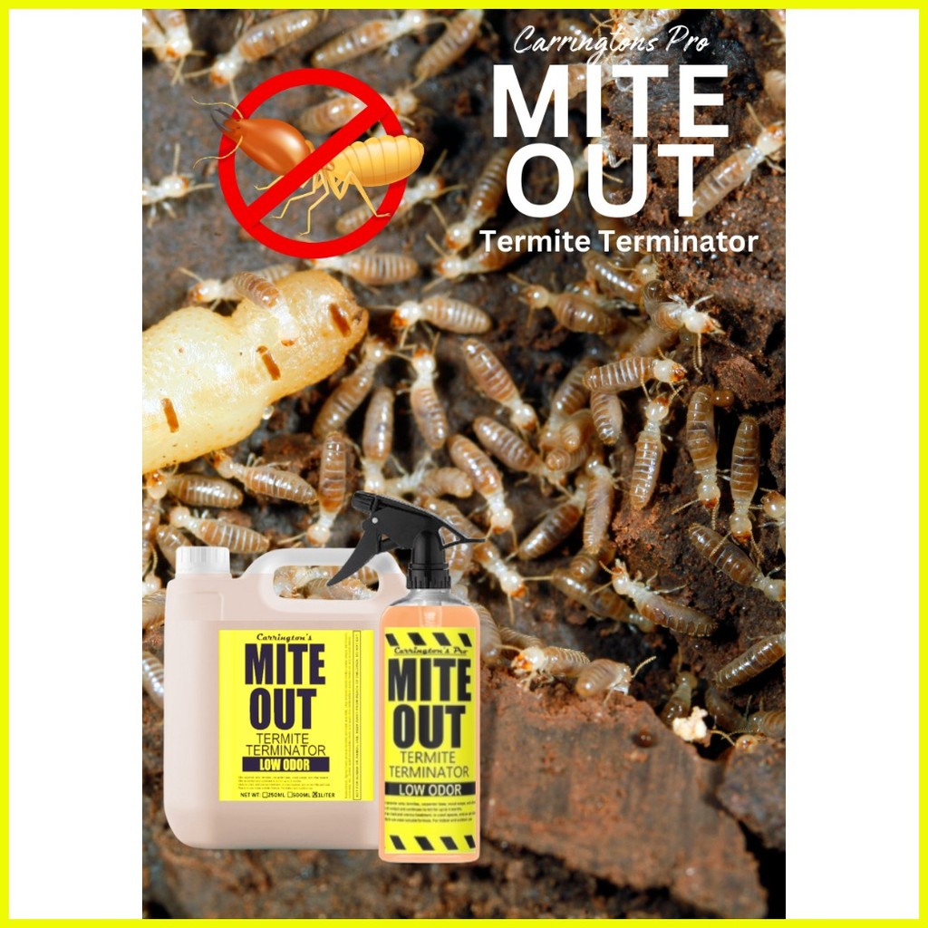 Termite Killer MITE OUT Terminator Carringtons Pro 250ml 500ml 1liter ...