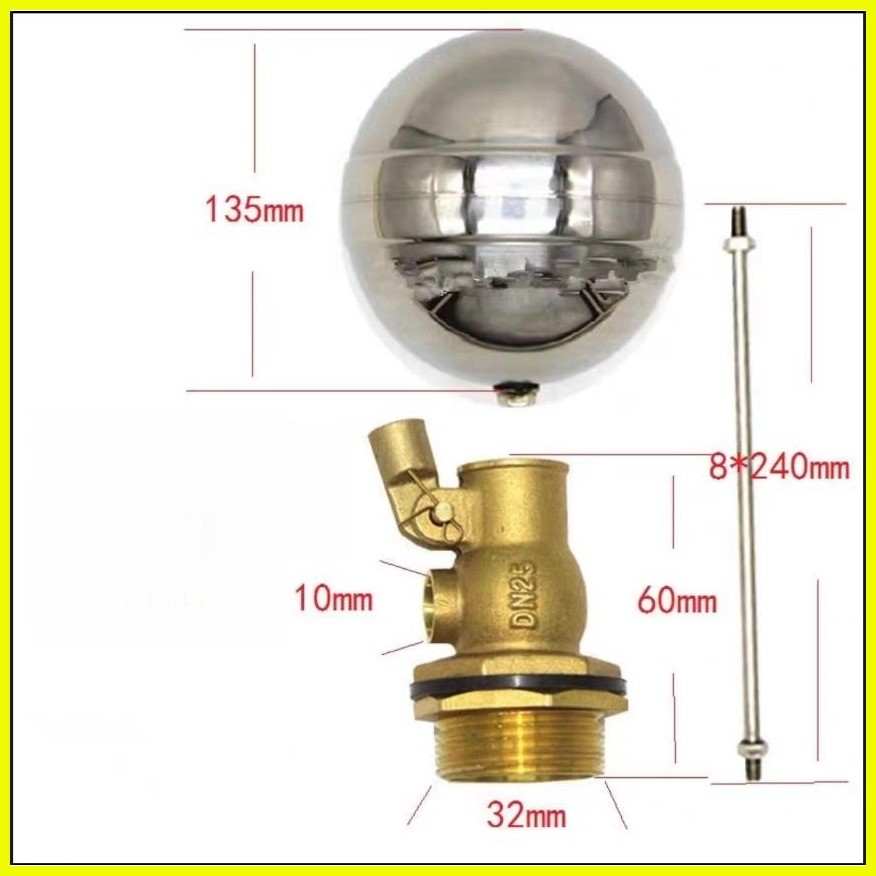 CP417 DN15/DN20/DN25 AUTOMATIC FLOATING BALL VALVE (SIZES: 1/2" / 3/4 ...