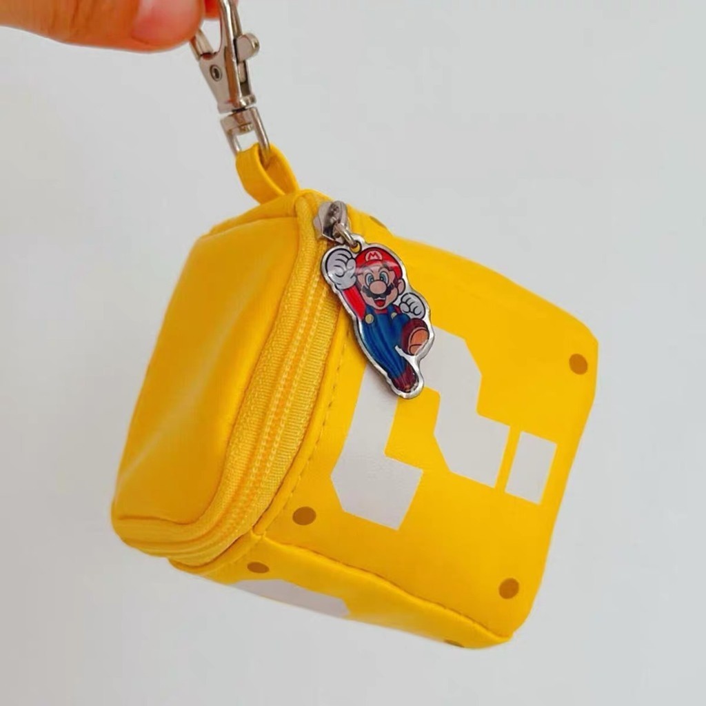 Storage Storage Bag Coin Purse Super Mario Question Mark Pendant ...
