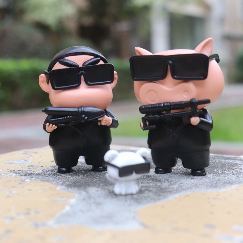 7C GK Black Man Shin Chan Second-Generation Assassin Nohara Shinnosuke ...