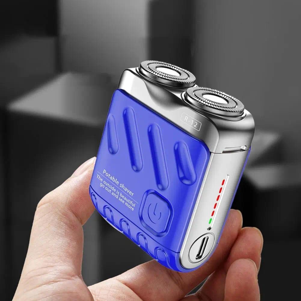 220V Men Electric Shaver 2 Heads IPX7 Waterproof Type-C Rechargeable ...