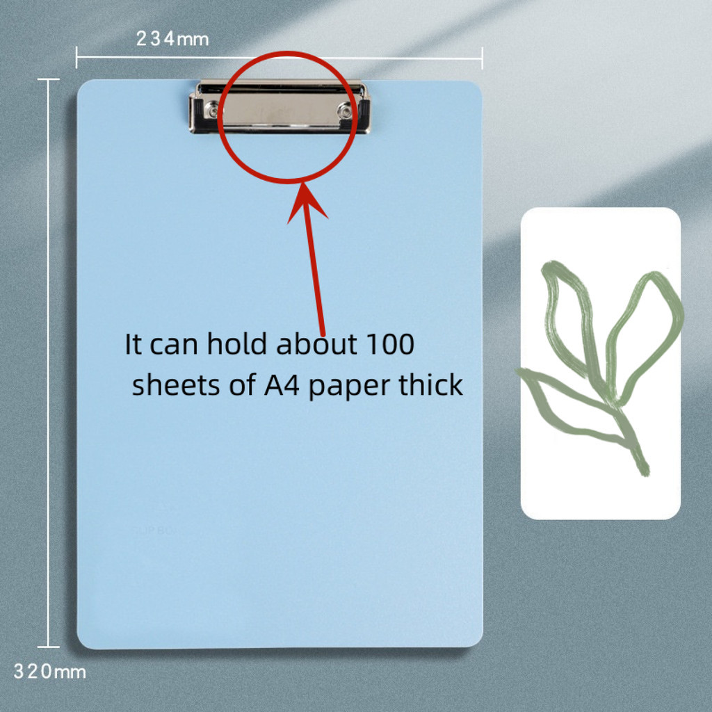 A4 Clip Board Hard Long Clipboard File Paper Writing Pad Office School ...