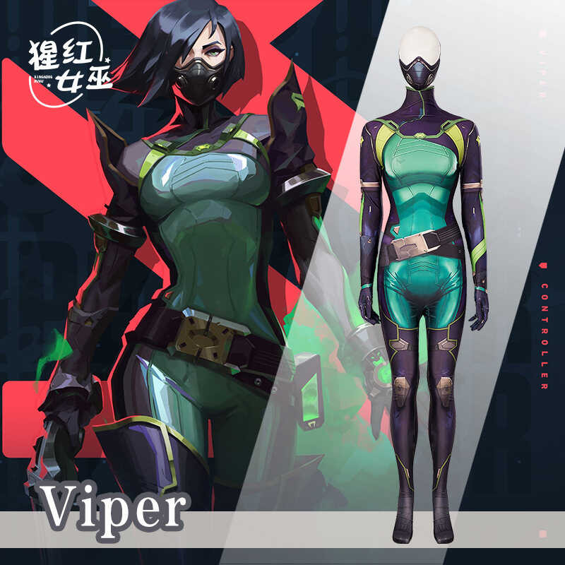 Tt Fearless Contract Viper Cosplay Anime Game Halloween Performance ...