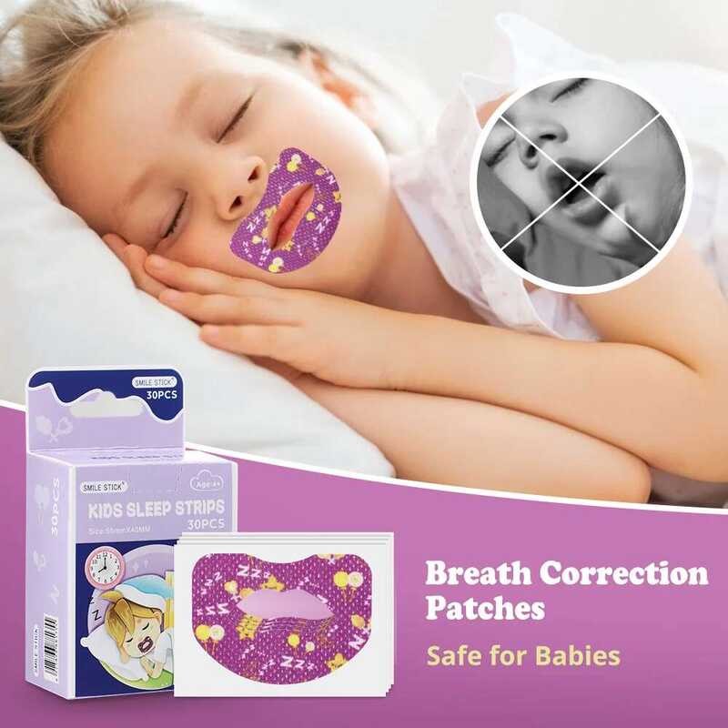 30Pcs Mouth Correction Stickers Anti-Snoring Breathing Orthosis Mouth ...