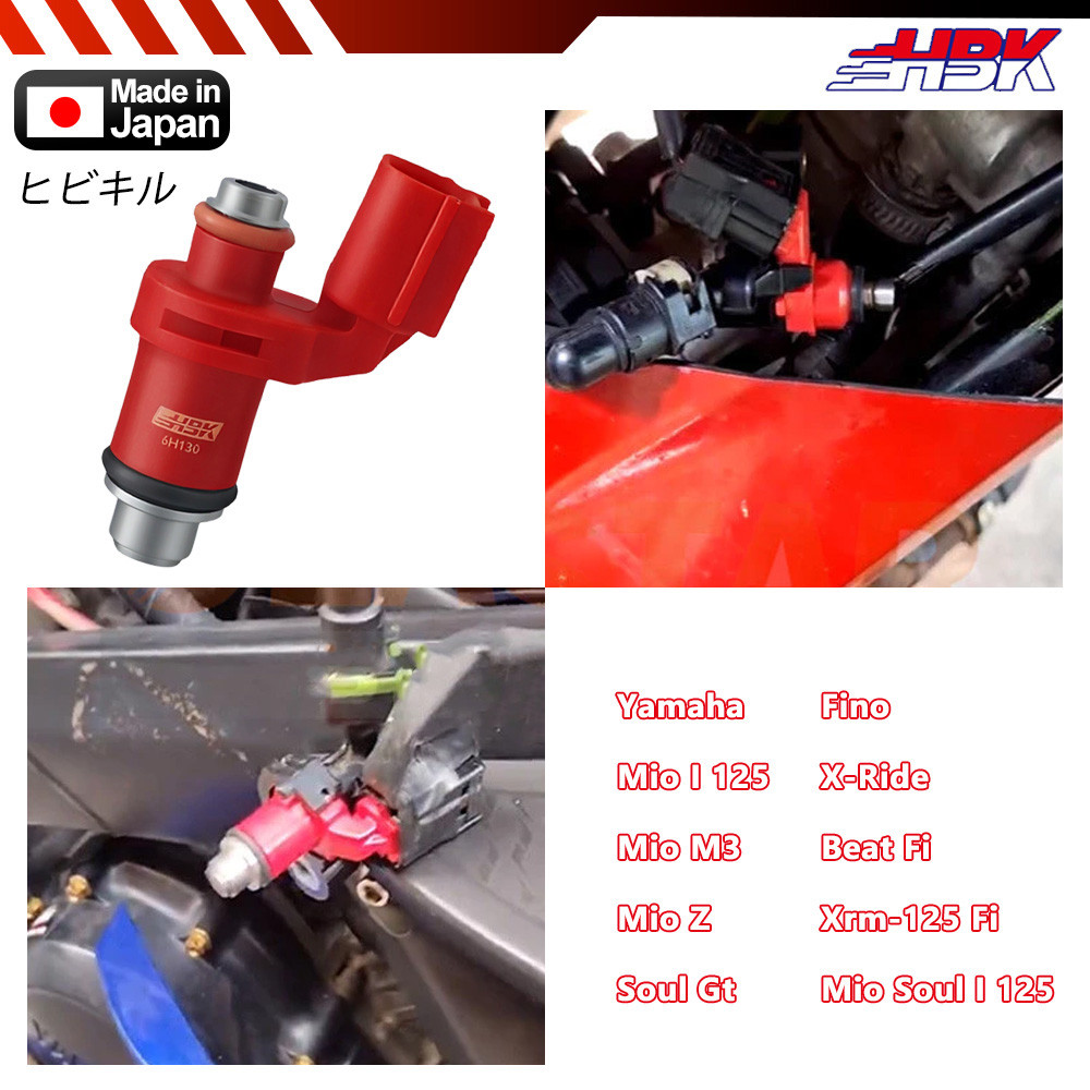 6 HOLE Motorcycle Fuel Injector For Mio I 125/Fino/XRM-125 Fi/Soul I ...