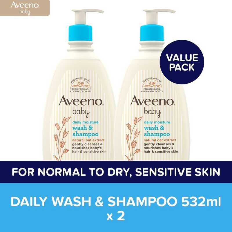 Aveeno Baby Daily Wash & Shampoo 532Ml X 2 Dvgd | Shopee Philippines