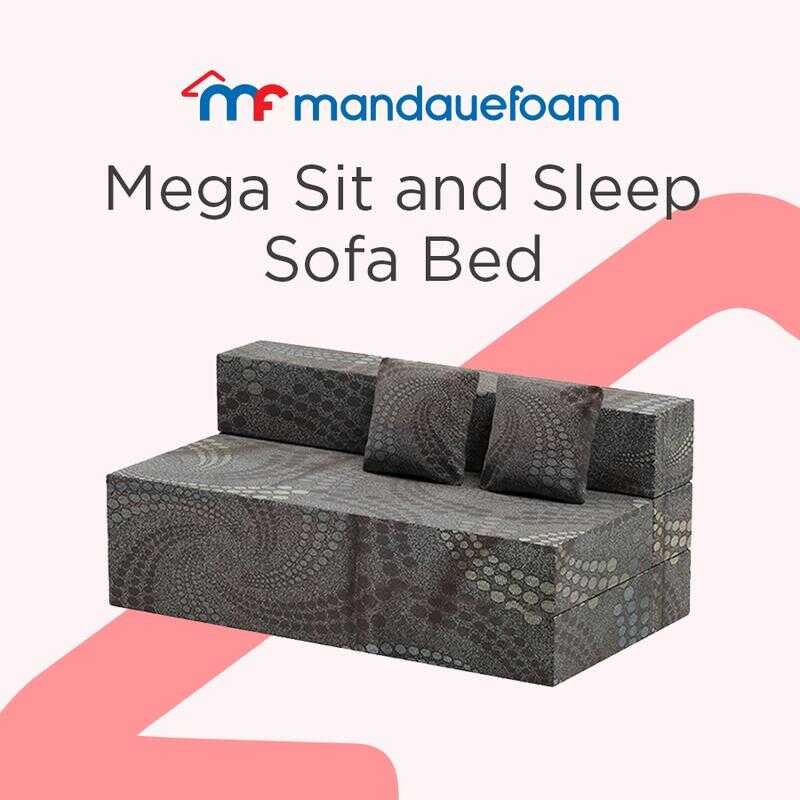 Mandaue Foam Mega Sit And Sleep Sofa Bed Mattress dfhg | Shopee Philippines