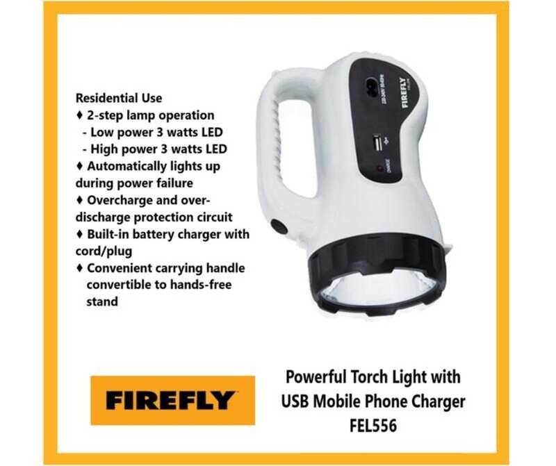 FIREFLY Handheld Flashlight 12 Volts FDA | Shopee Philippines