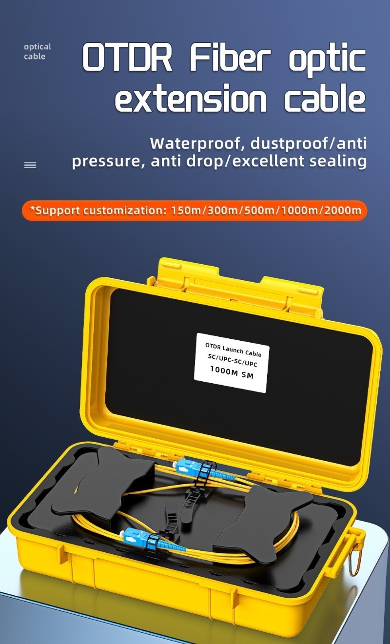 Fiber Optic OTDR Launch Cable Box 1310/1550nm SC/UPC-SC/UPC 150M~2000M ...