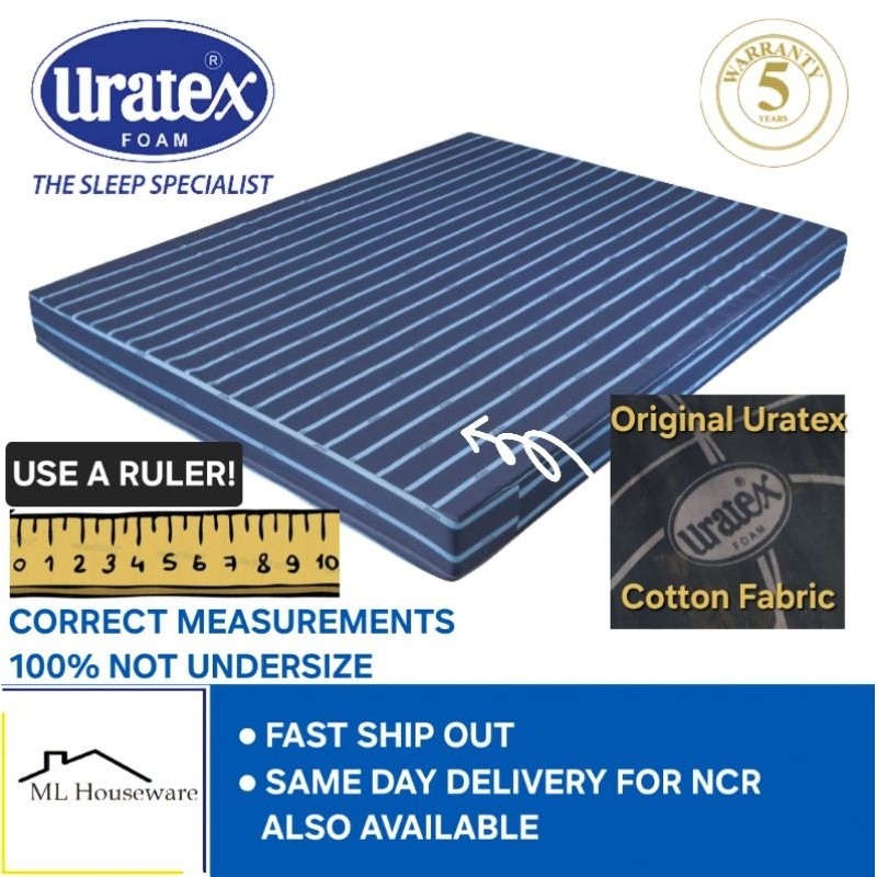 Uratex foam with cover 2 and 4 inch thick 5 years warranty single ...