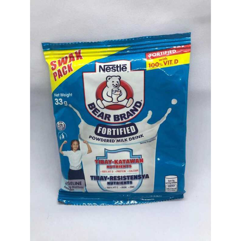 Nestlé Bear Brand Fortified Powdered Milk Drink – 33g Swak Pack 6月-x119 ...