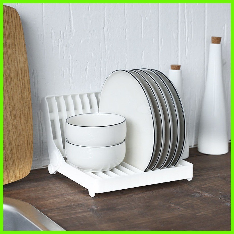 Foldable Dish Rack Dish Drying Plate Tableware Shelf Drainer Kitchen ...