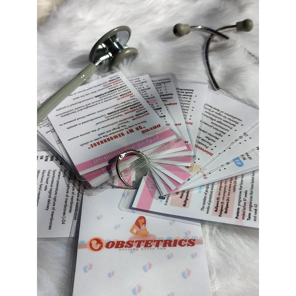 MCN/Obstetrics/Maternal Flashcards I Nursing Notes Hub | Shopee Philippines