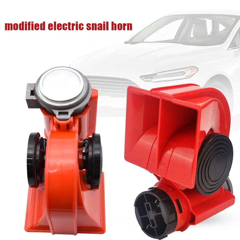 Compact Horn TWIN TONE AIR HORN Electric 12V 125 DB Snail Horn For Cars ...