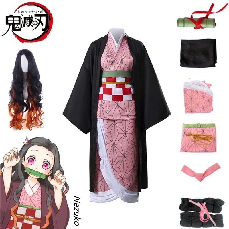 Demon Slayer Adult Kids Anime Kimetsu no Yaiba Kamado Nezuko Kimono ...