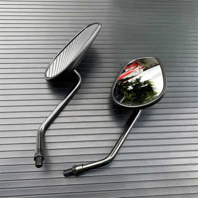 Universal 10Mm Black Rearview Mirrors Motorcycle Motocross Scooter E ...