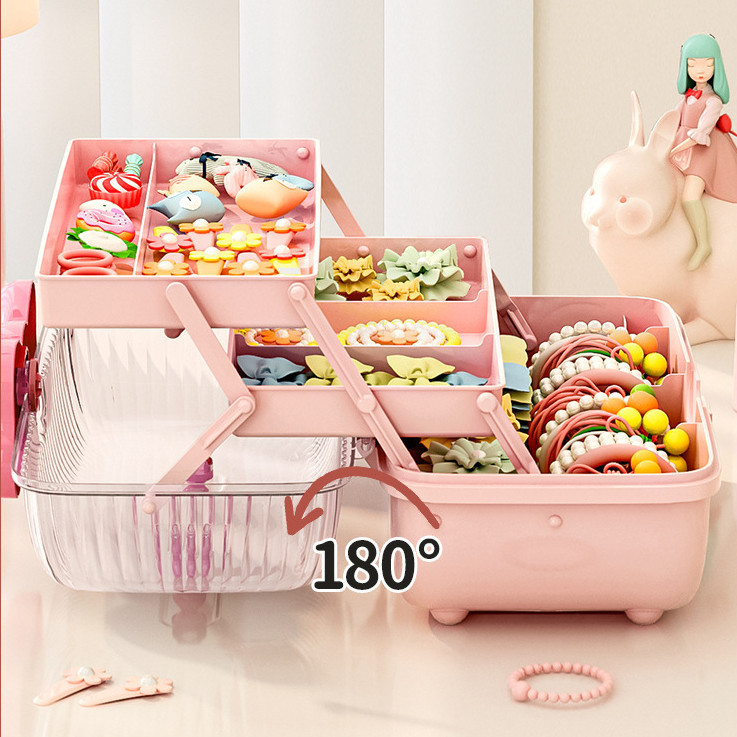 Guka Set Box Desktop Journal Storage Box Hair Accessory Organizer Box ...