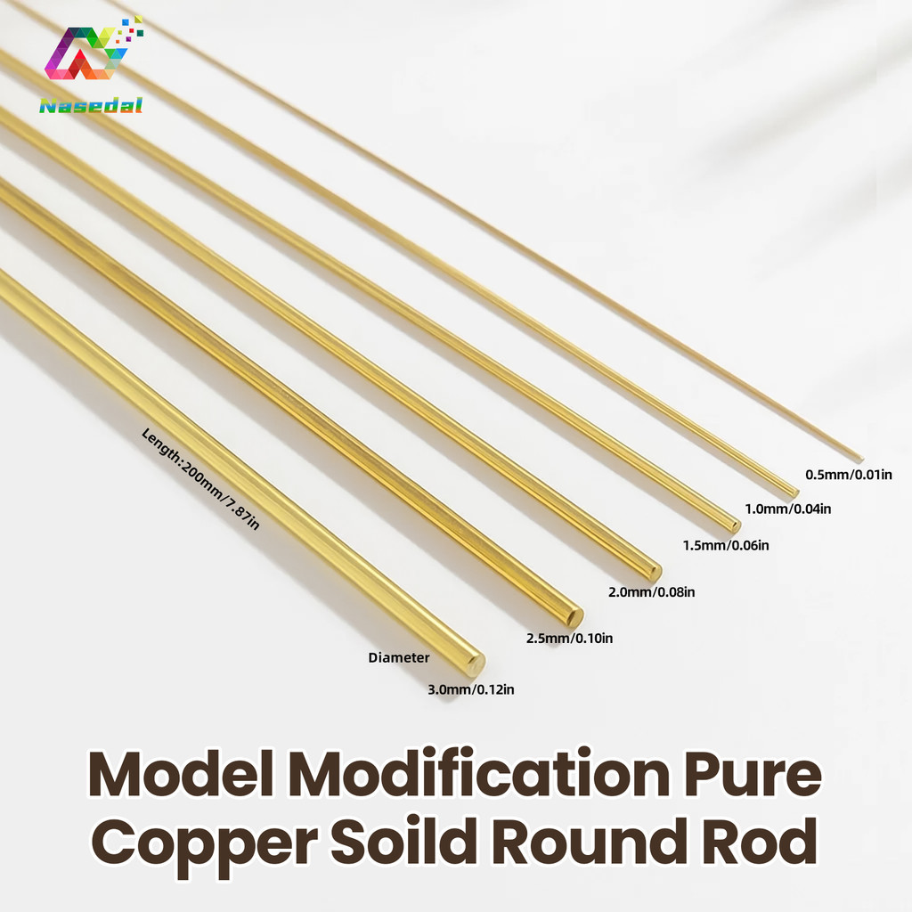 Nasedal High Precision Brass Rod 0.5mm-3.0mm Model Fixing Rod for ...